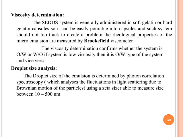 Self emulsifying drug delivery system | PPT