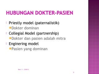 KP 1.1.3.2 kewajiban dokter pasien | PPT
