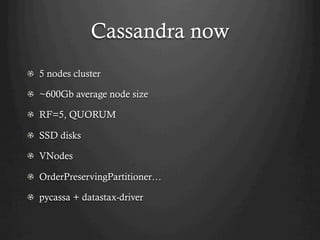 Cassandra at Glogster | PPT