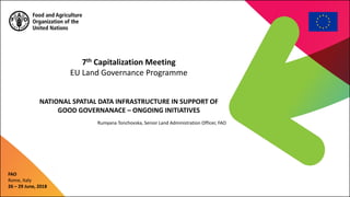 NATIONAL SPATIAL DATA INFRASTRUCTURE IN SUPPORT OF GOOD GOVERNANCE ...