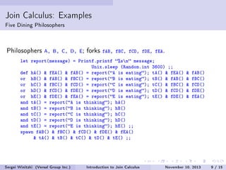 Introduction to join calculus | PDF | Programming Languages | Computing