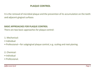 031. plaque control | PPT