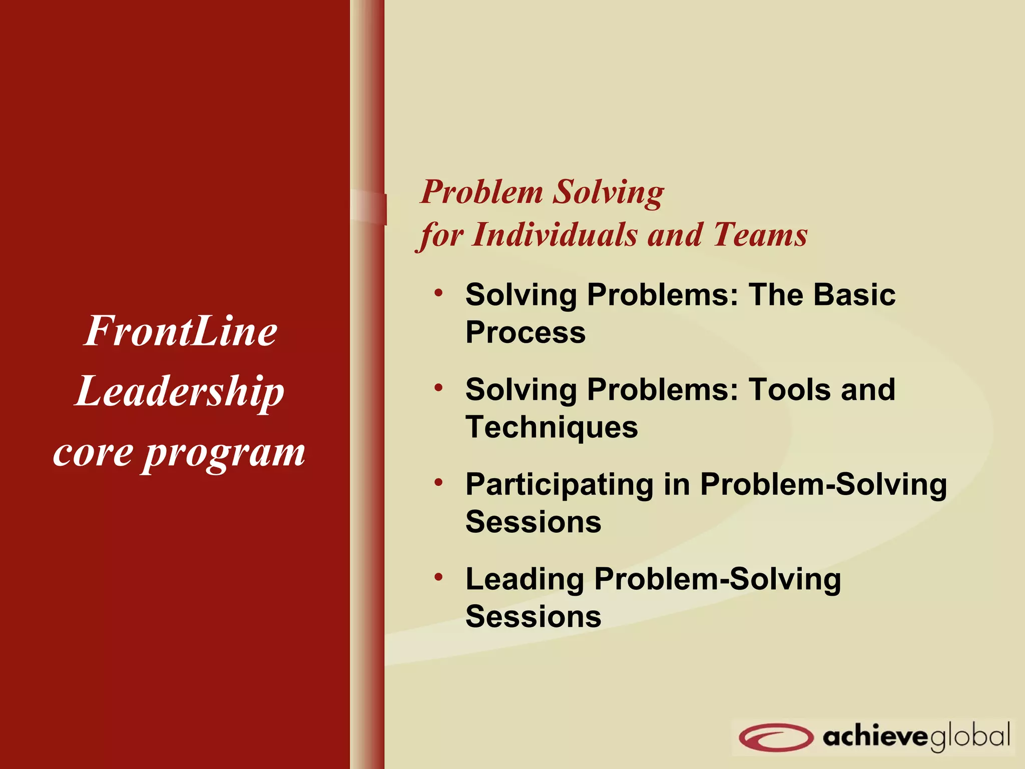 031 Front Line Leadership | PPT