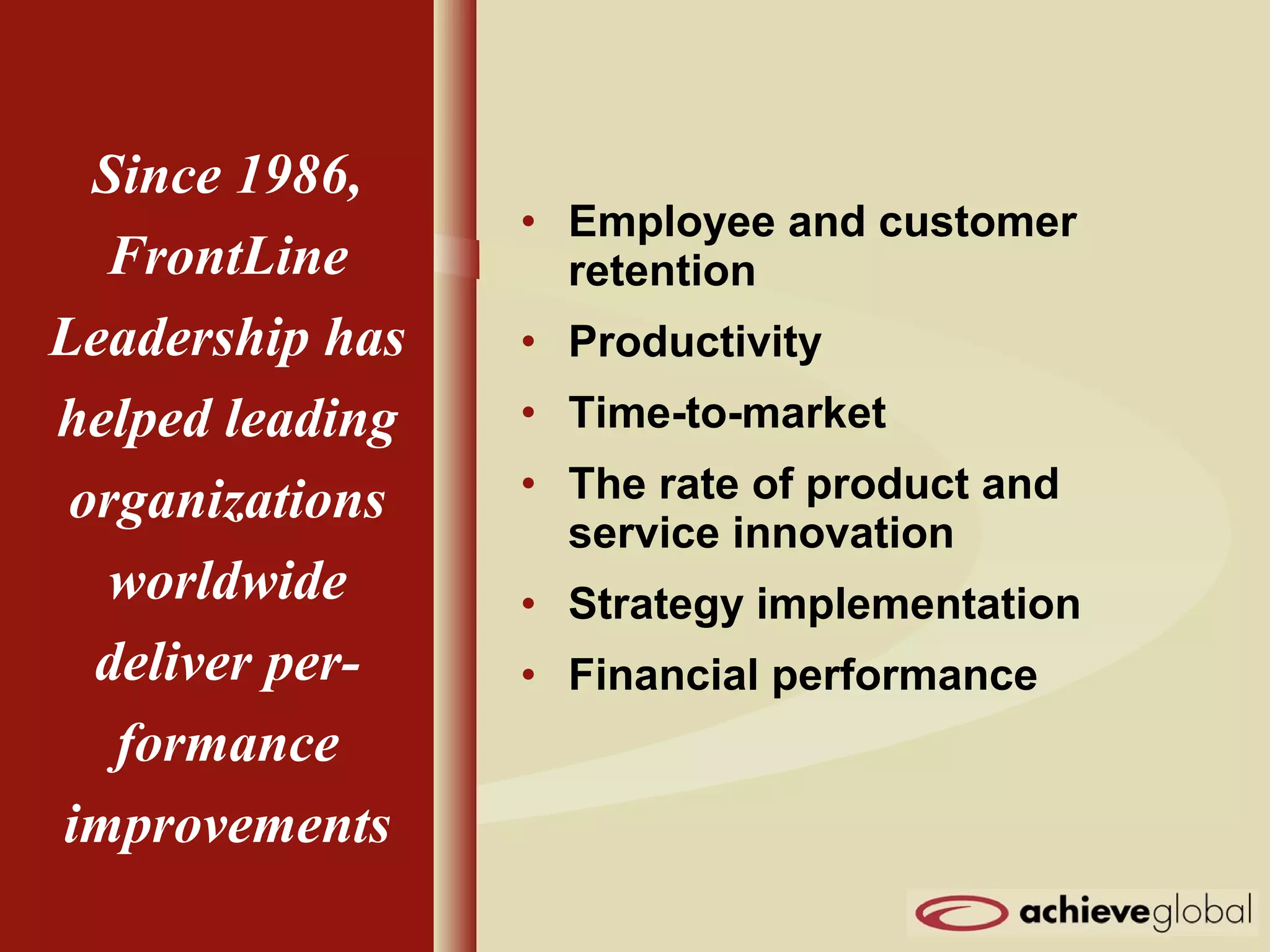 031 Front Line Leadership | PPT