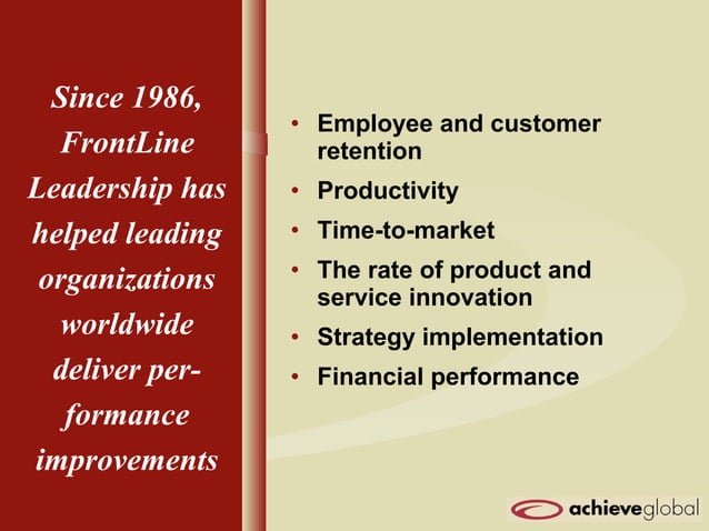 031 Front Line Leadership | PPT | Human Resources | Business