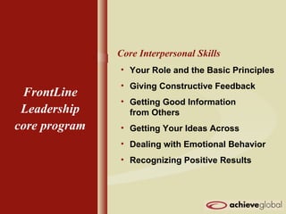 031 Front Line Leadership | PPT