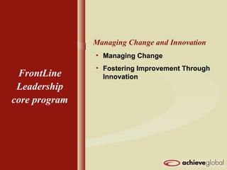 031 Front Line Leadership | PPT