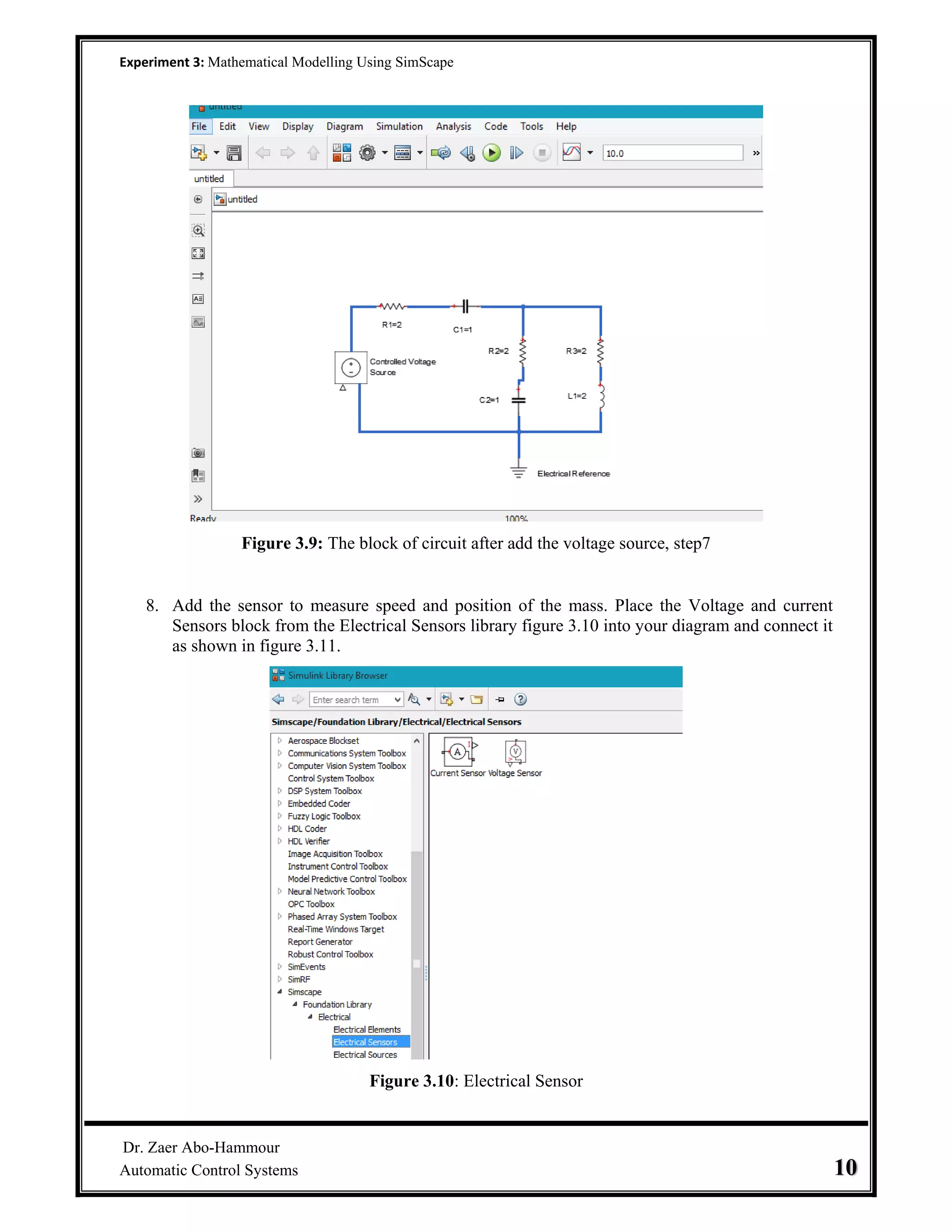 03 1 mathematical modeling using sim-scape_electrical | PDF