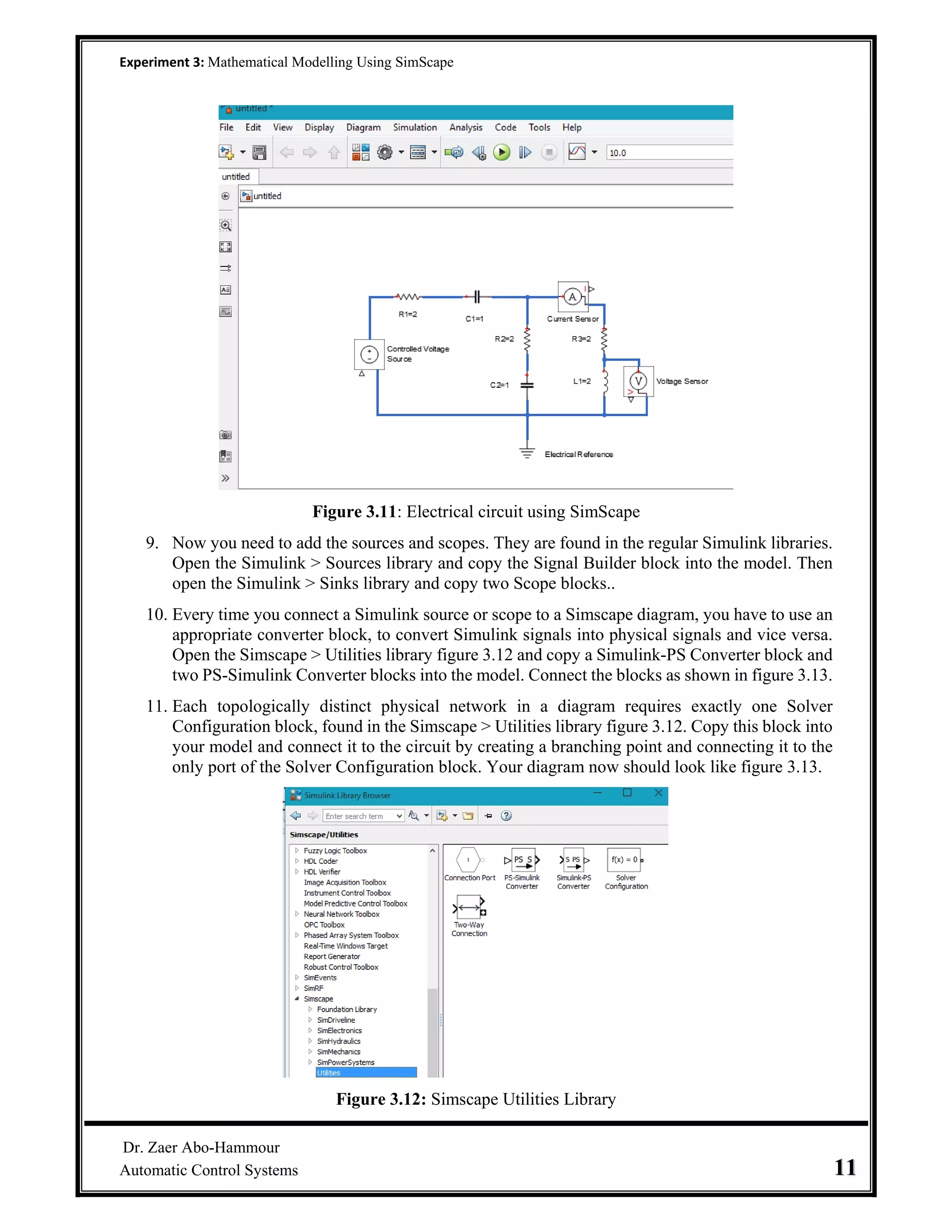 03 1 mathematical modeling using sim-scape_electrical | PDF