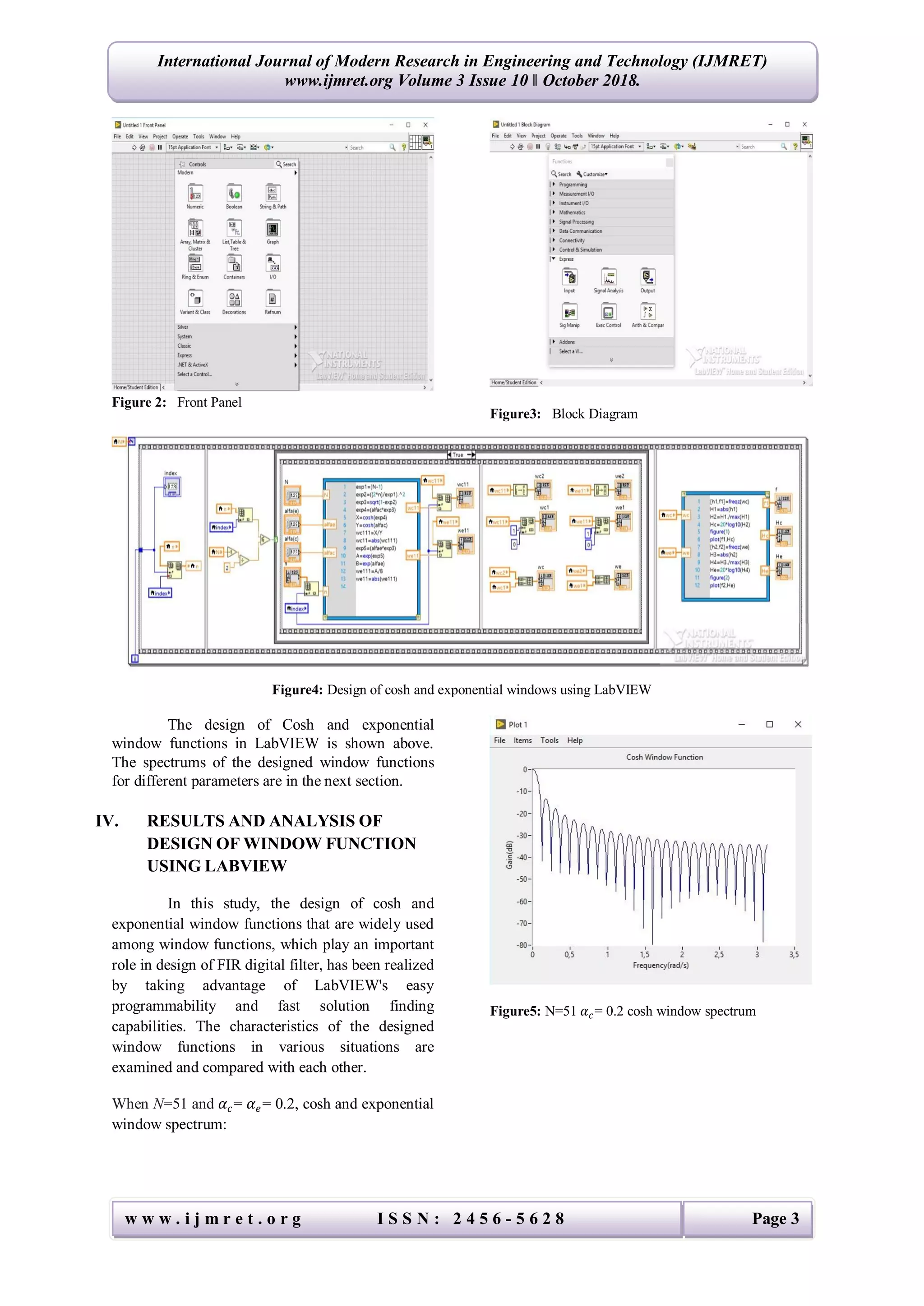 Design of Window Function in LABVIEW Environment | PDF