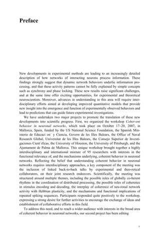 Coherent Behavior In Neuronal Networks | PDF