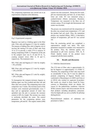 Effects of bagasse ash additive on the physiochemical and biological parameters of filter cake ...