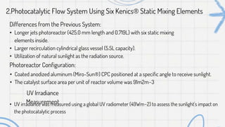Static mixer as process intensification in photo catalysis | PPTX