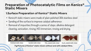 Static mixer as process intensification in photo catalysis | PPTX