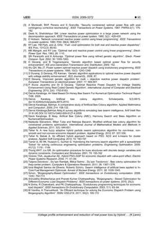 Voltage Profile Enhancement and Reduction of Real Power loss by Hybrid Biogeography Based ...