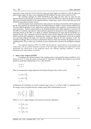 Direct Torque Control of Four Switch Three Phase Inverter Fed Induction Motor Sensorless Speed ...