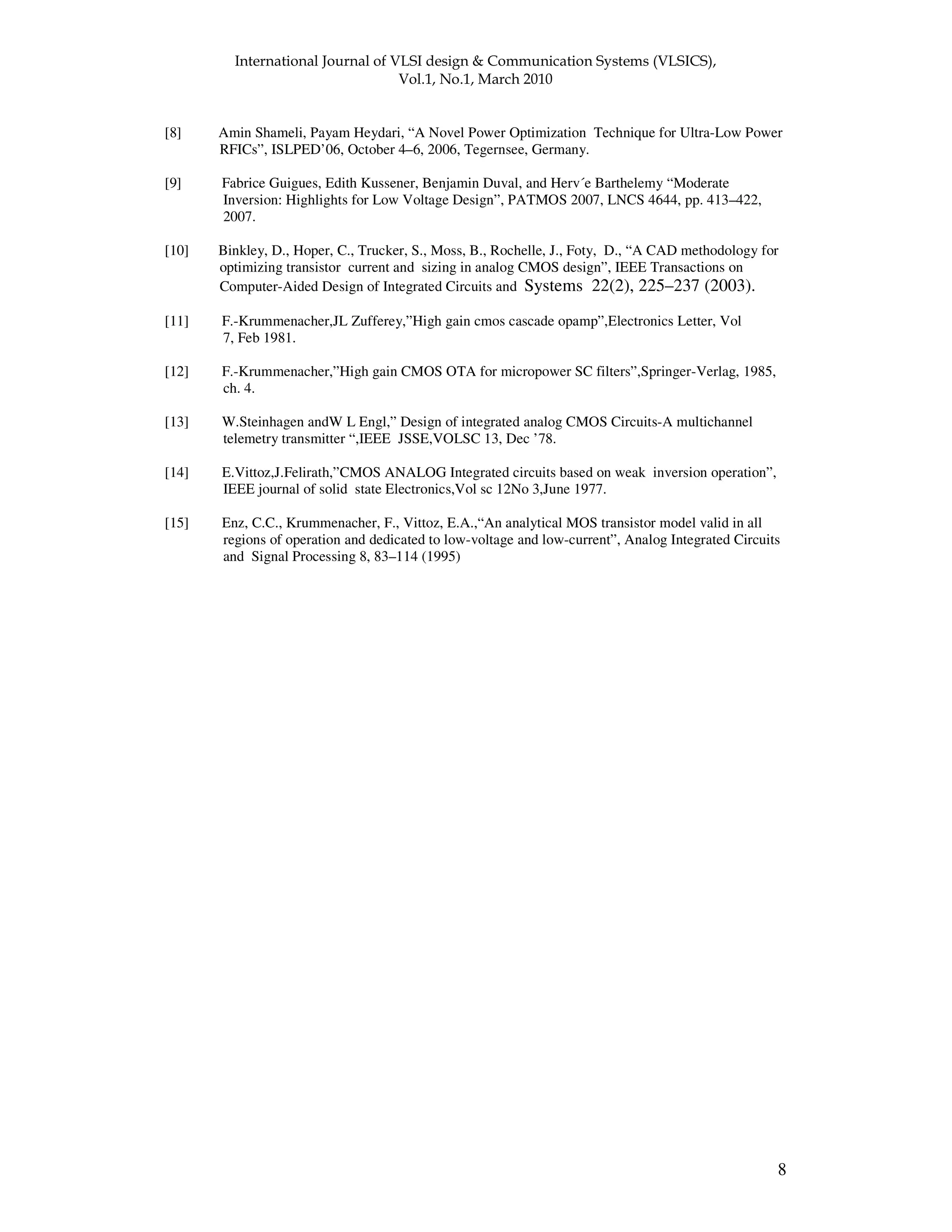 Design of A Low Power Low Voltage CMOS Opamp | PDF