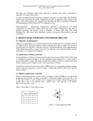 Arithmetic Operations in Multi-Valued Logic | PDF