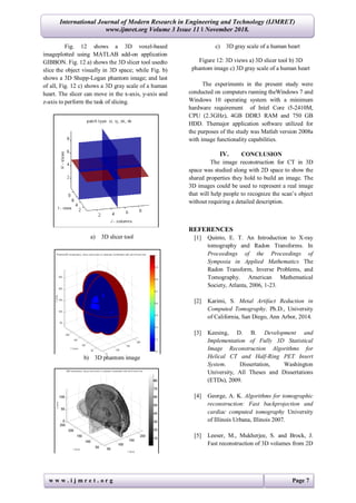 Computed Tomography Image Reconstruction in 3D VoxelSpace | PDF | 3-D Graphics | Computer ...