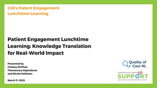 Knowledge Translation for Real-World Impact | PDF