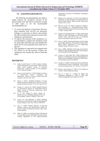 Numerical Simulations of the Bond Stress-Slip Effect of Reinforced Concrete on the Pushover ...