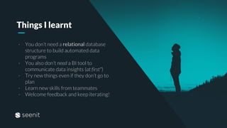 Big Data LDN 2018: ENABLING DATA-DRIVEN DECISIONS WITH AUTOMATED INSIGHTS | PPT