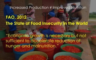Mrs Amy Coughenour: Achieving Food Security through Nutrition Led ...