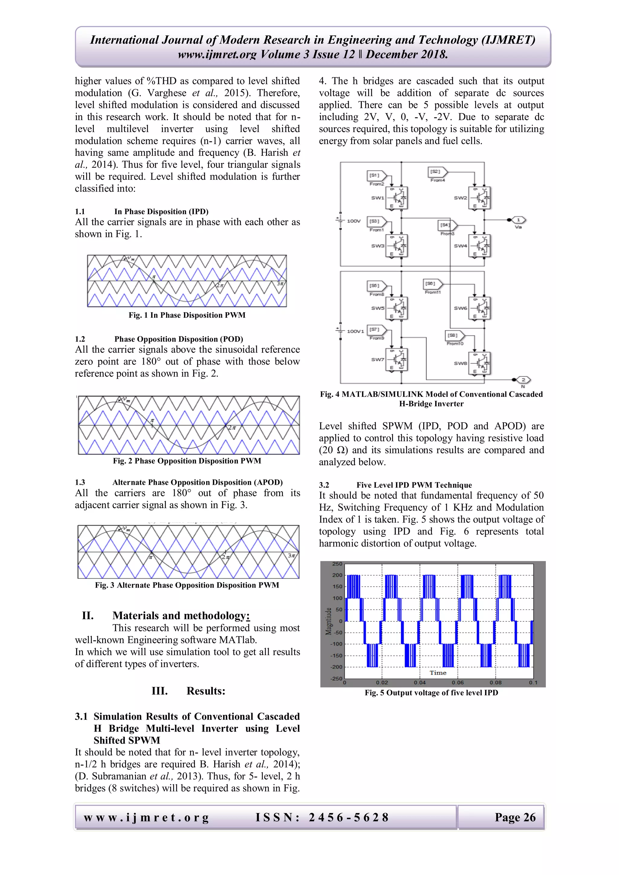 Comparative Analysis Between Five Level Conventional And Modified