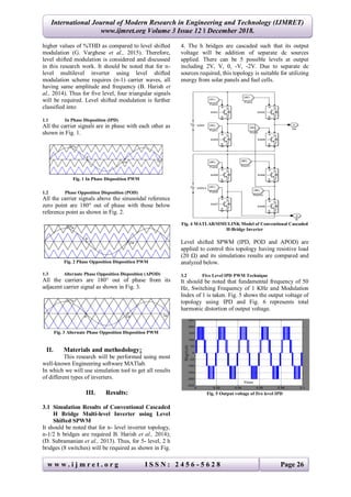 Comparative Analysis between Five Level Conventional and Modified ...