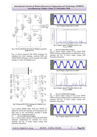 Comparative Analysis between Five Level Conventional and Modified Cascaded H-Bridge Five Level ...