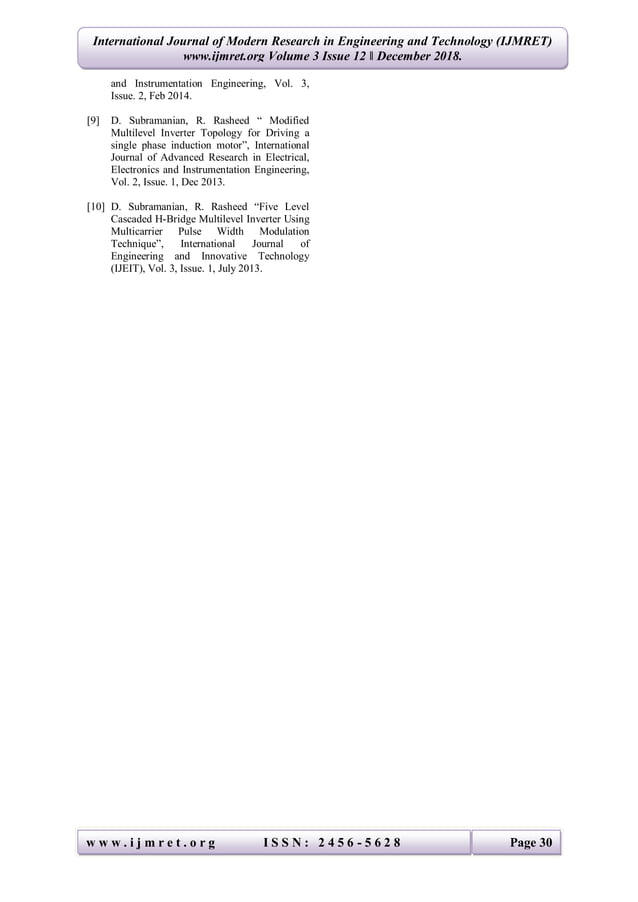Comparative Analysis Between Five Level Conventional And Modified