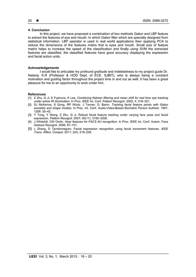 Facial Expression Recognition Using SVM Classifier | PDF | Free Download