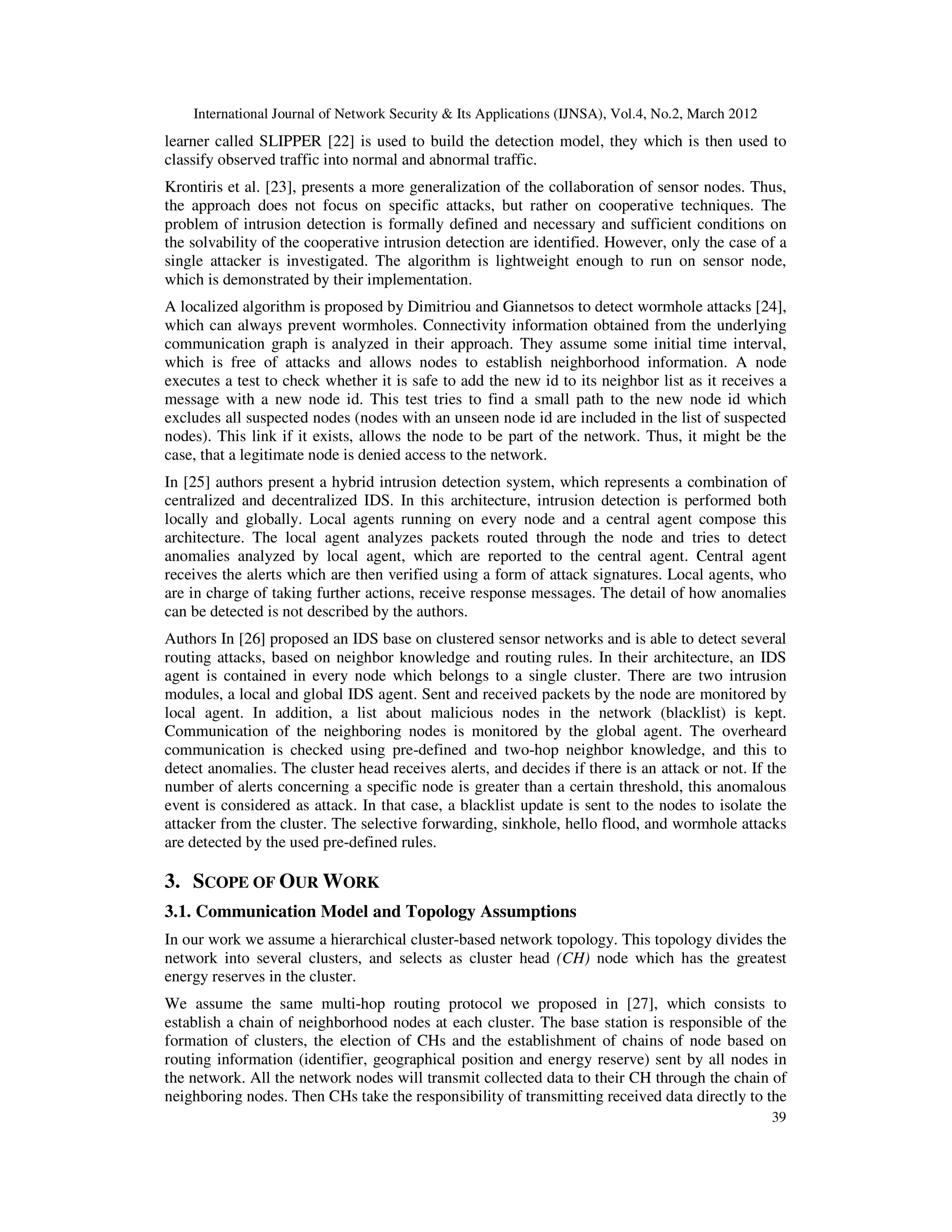 Cross Layer Intrusion Detection System For Wireless Sensor Network Pdf
