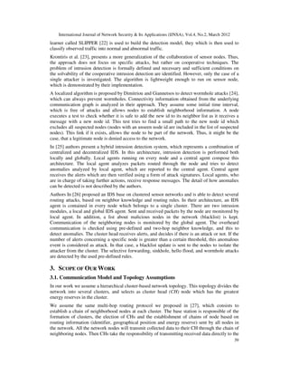 CROSS LAYER INTRUSION DETECTION SYSTEM FOR WIRELESS SENSOR NETWORK | PDF