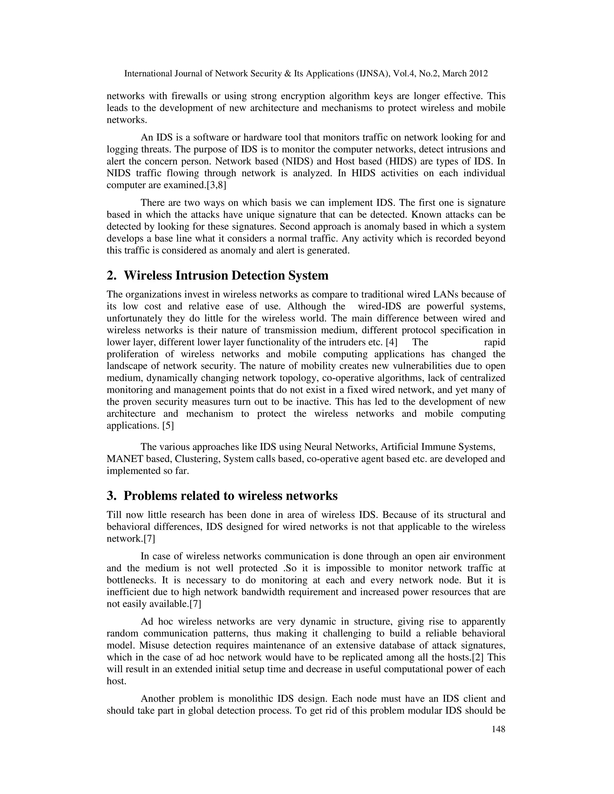 Co Operative Wireless Intrusion Detection System Using Mibs From Snmp Pdf