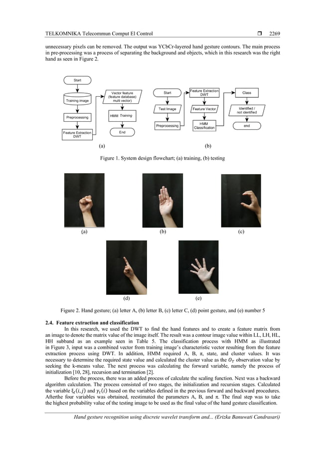 Hand gesture recognition using discrete wavelet transform and hidden Markov models | PDF ...