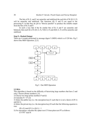 A Comparative Study between RSA and MD5 algorithms | PDF | Information and Network Security ...
