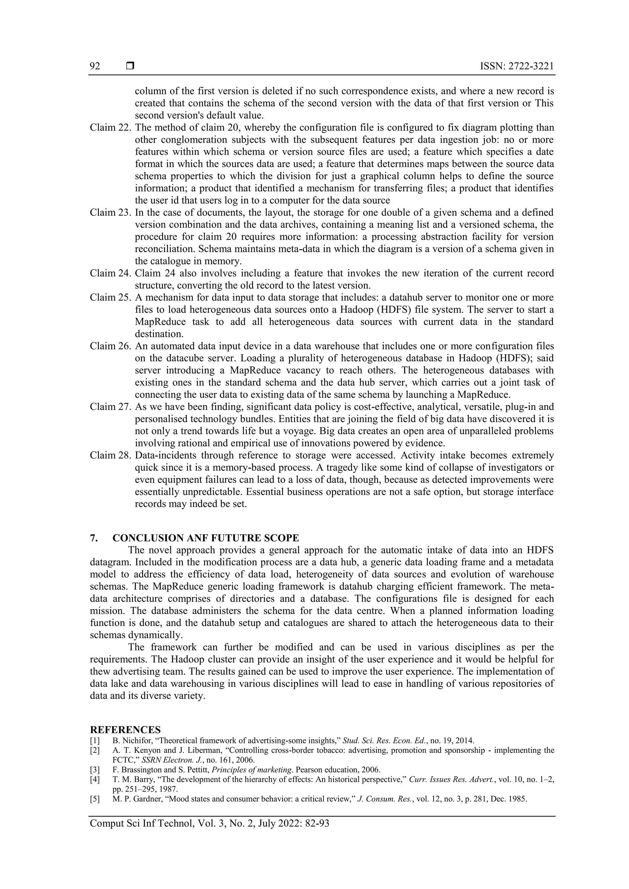 Admap A Framework For Advertising Using Mapreduce Pipeline Pdf 1122