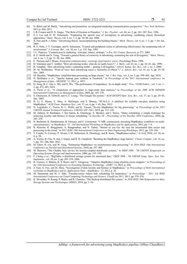 AdMap: a framework for advertising using MapReduce pipeline | PDF