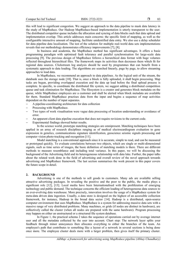 AdMap: a framework for advertising using MapReduce pipeline | PDF