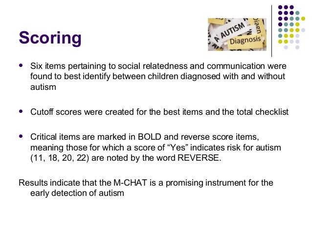 Checklist for Autism in Toddlers (Chat)