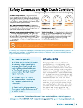 Portland Tames Speed for Safety, a Case Study for Vision Zero Cities | PDF
