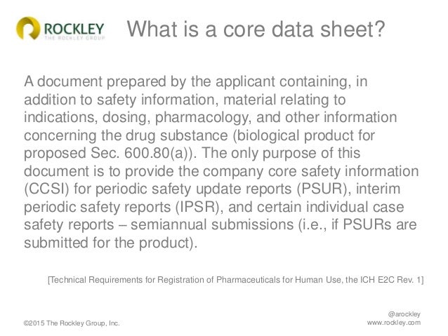 Ann Rockley — Managing the Complexities of the Core Data Sheet (CDS)
