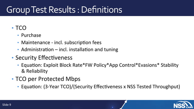 NGFW: MARKET GROWTH, DEPLOYMENTS, AND NSS TEST RESULTS