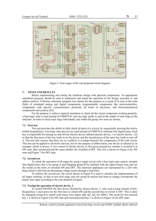 Remote-control of multi appliances based latching circuit and DTMF | PDF