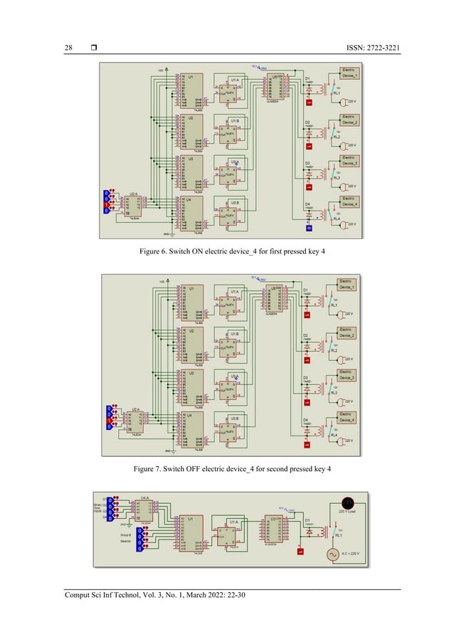 Remote-control of multi appliances based latching circuit and DTMF | PDF