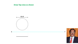 Projection of Circular plane step by Step Process | PPTX