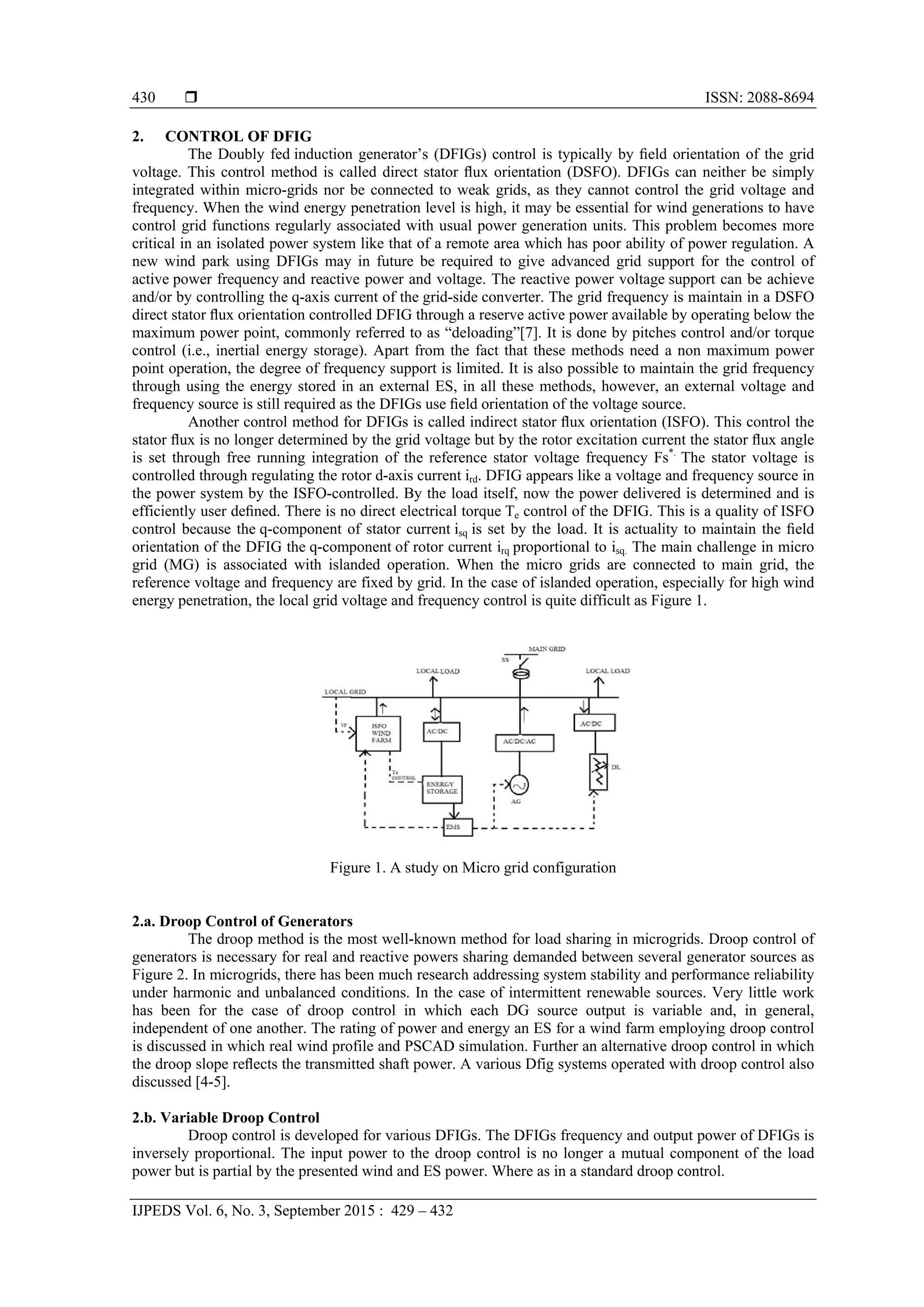 Droop Characteristics of Doubly Fed Induction Generator Energy Storage ...