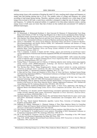 Minimization of Starting Energy Loss of Three Phase Induction Motors ...