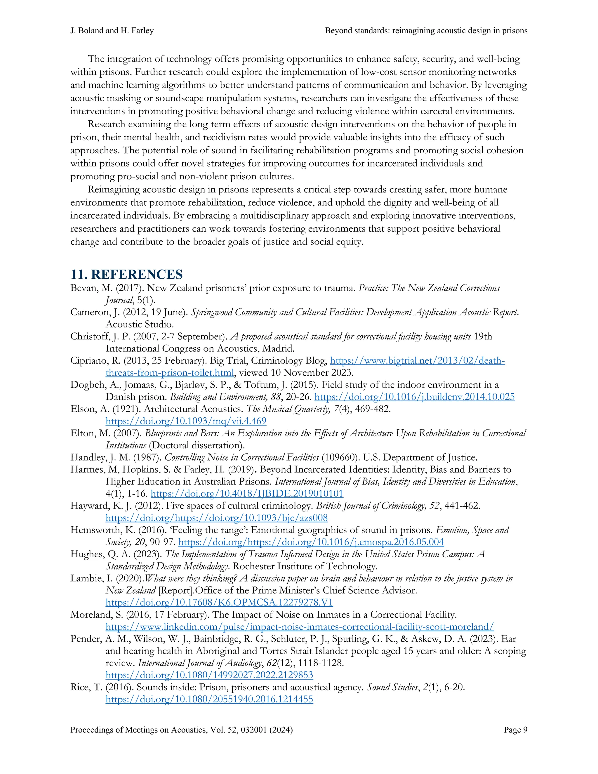 Beyond standards: reimagining acoustic design in prisons | PDF